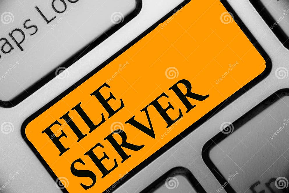 Writing Note Showing File Server. Business Photo Showcasing Device Which Controls Access To ...