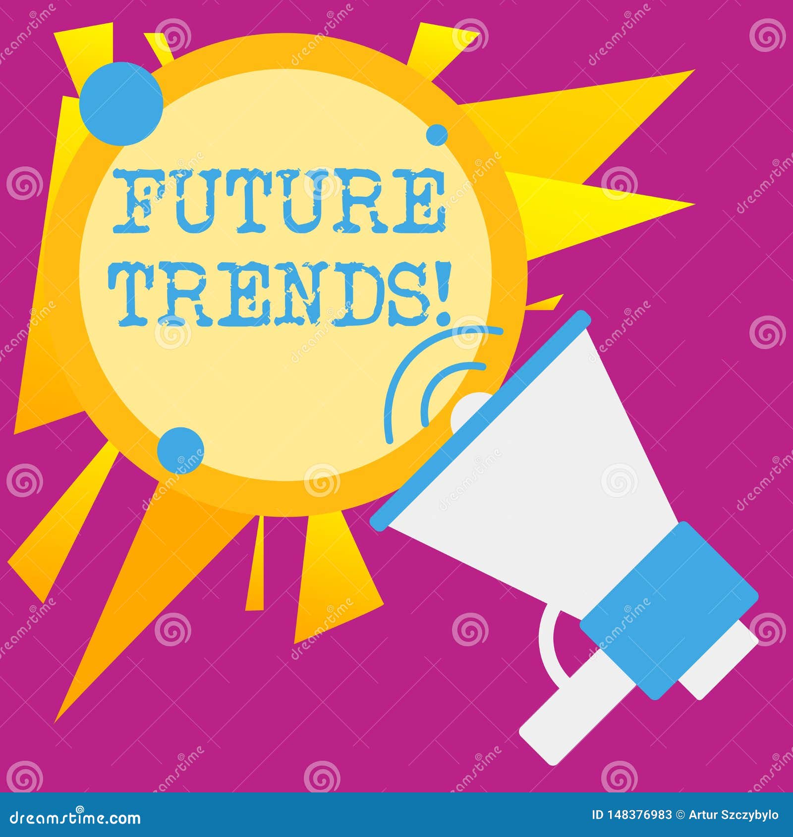 Writing Note Showing Future Trends. Business Photo Showcasing Forecasts ...