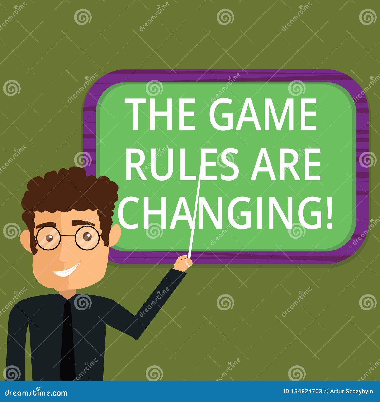 Writing Note Showing the Game Rules are Changing. Business Photo ...