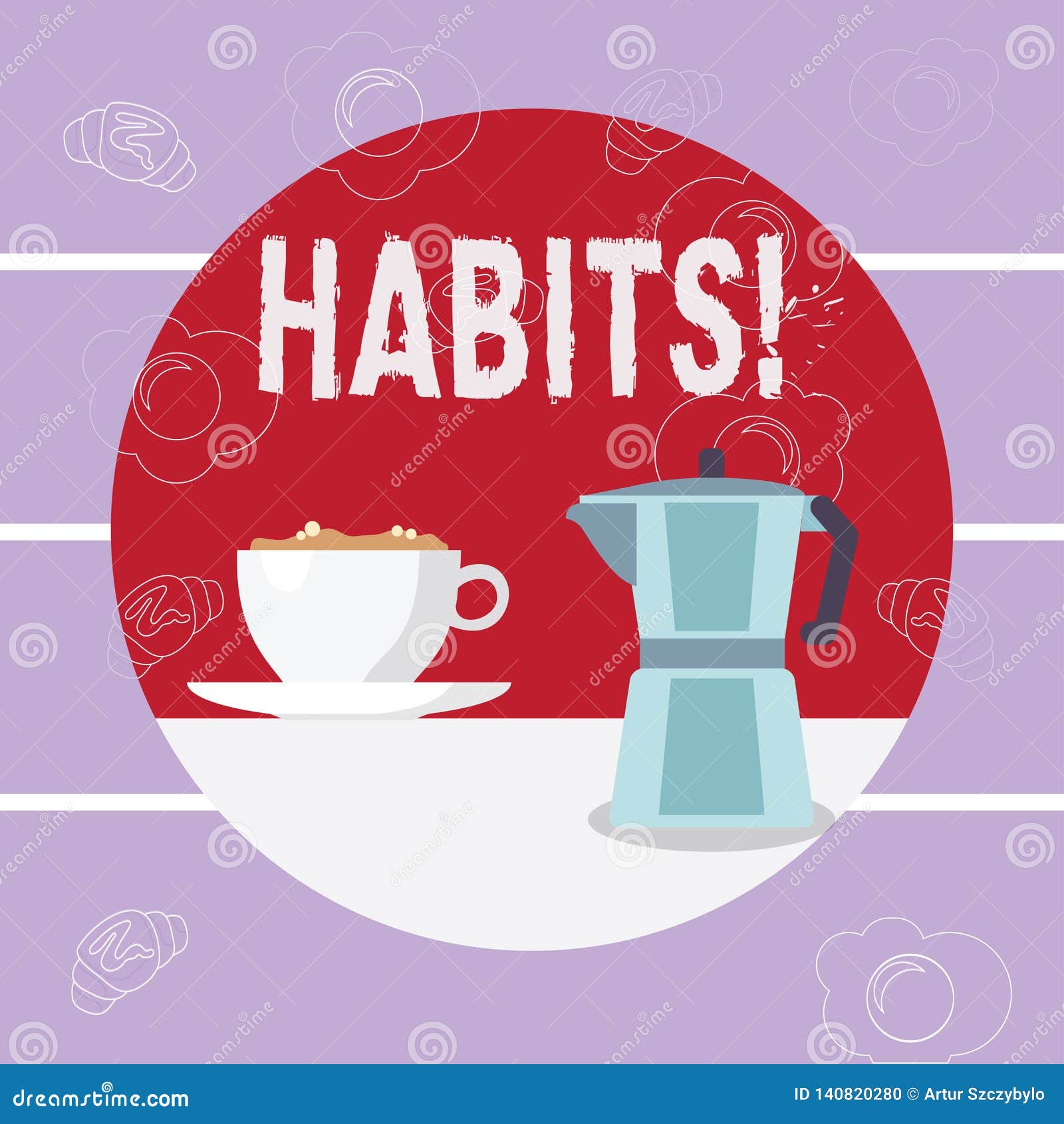 Writing Note Showing Habits. Business Photo Showcasing Regular Tendency ...