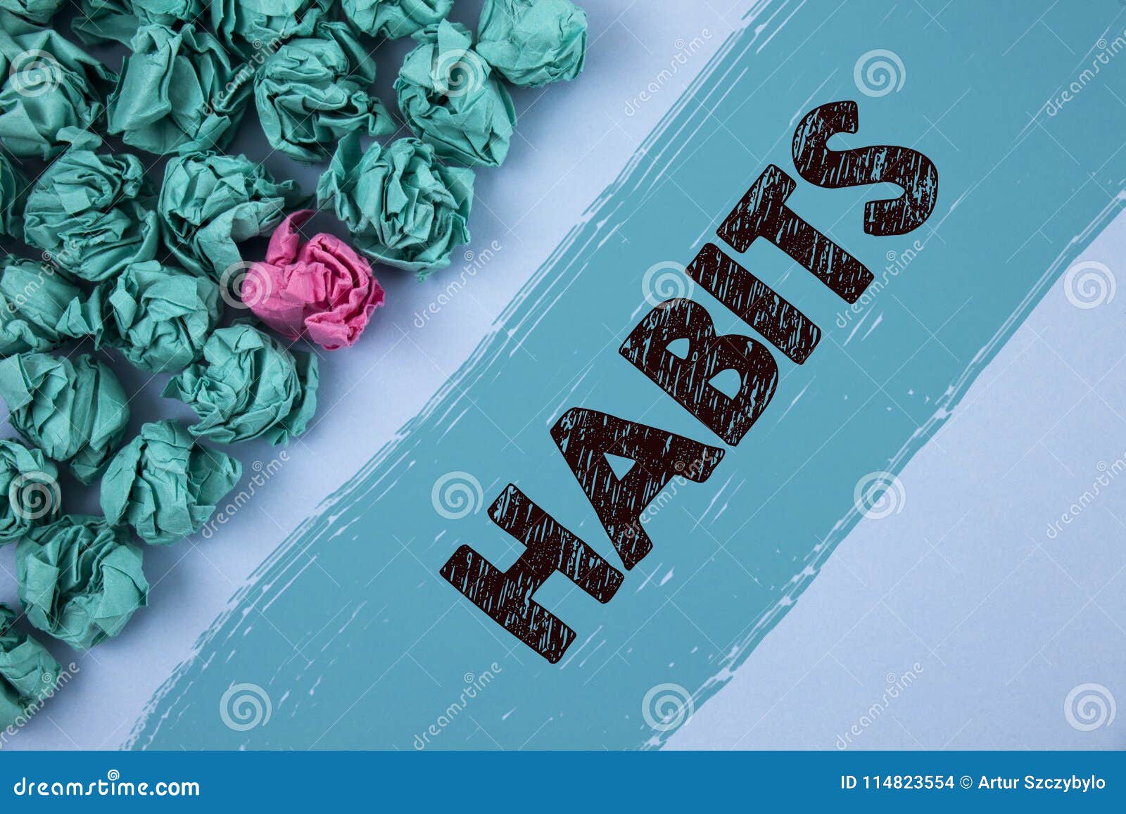 Writing Note Showing Habits. Business Photo Showcasing Regular Tendency ...