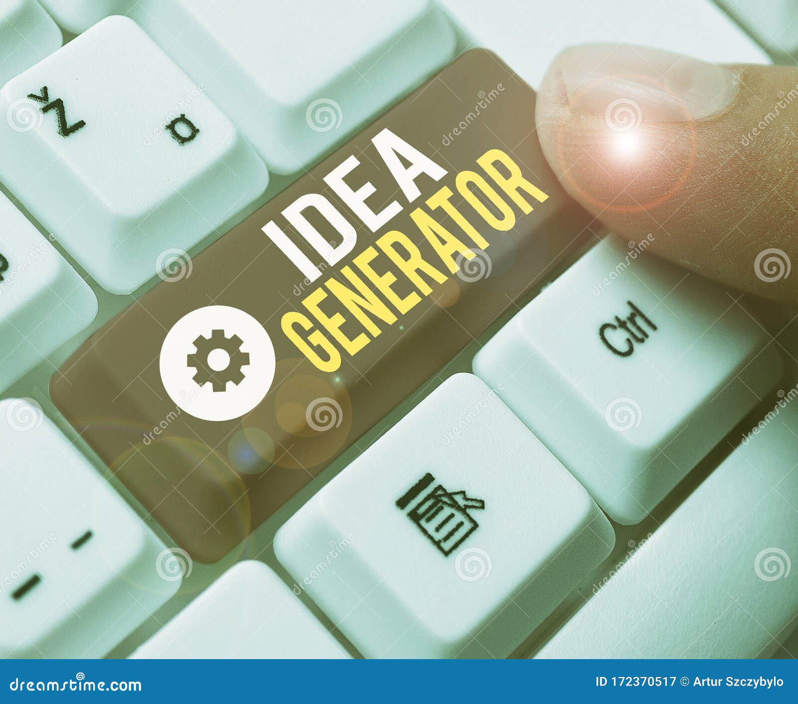 Writing Note Showing Idea Generator. Business Photo Showcasing Process ...