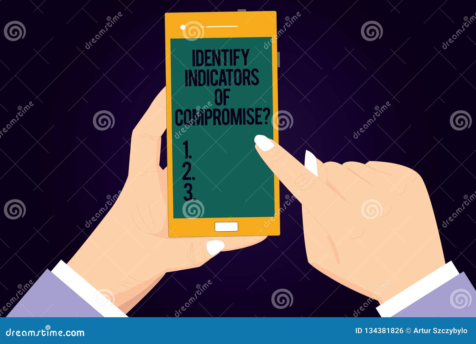 Writing Note Showing Identify Indicators of Compromise. Business Photo ...