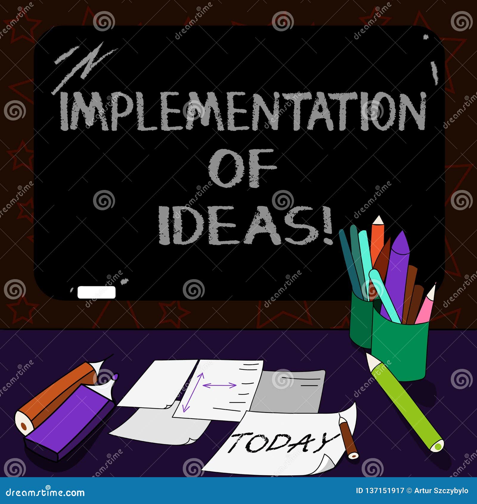 Writing Note Showing Implementation of Ideas. Business Photo Showcasing ...