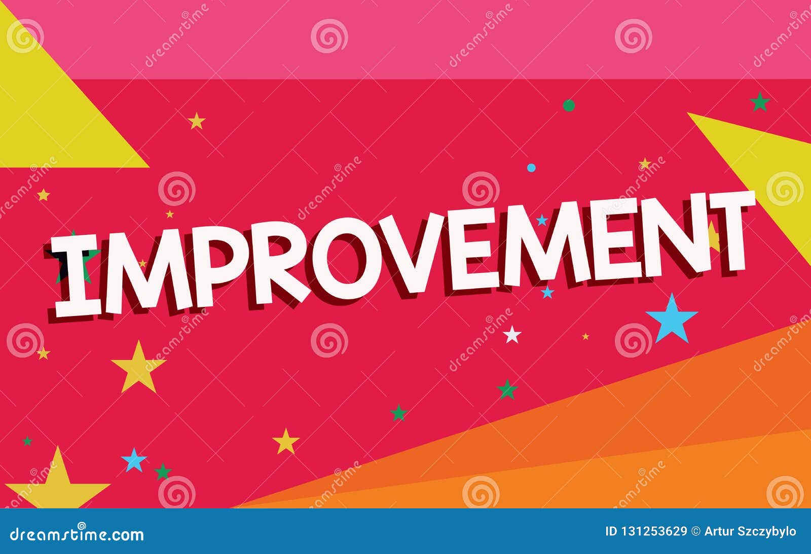 Writing Note Showing Improvement. Business Photo Showcasing Make Things ...