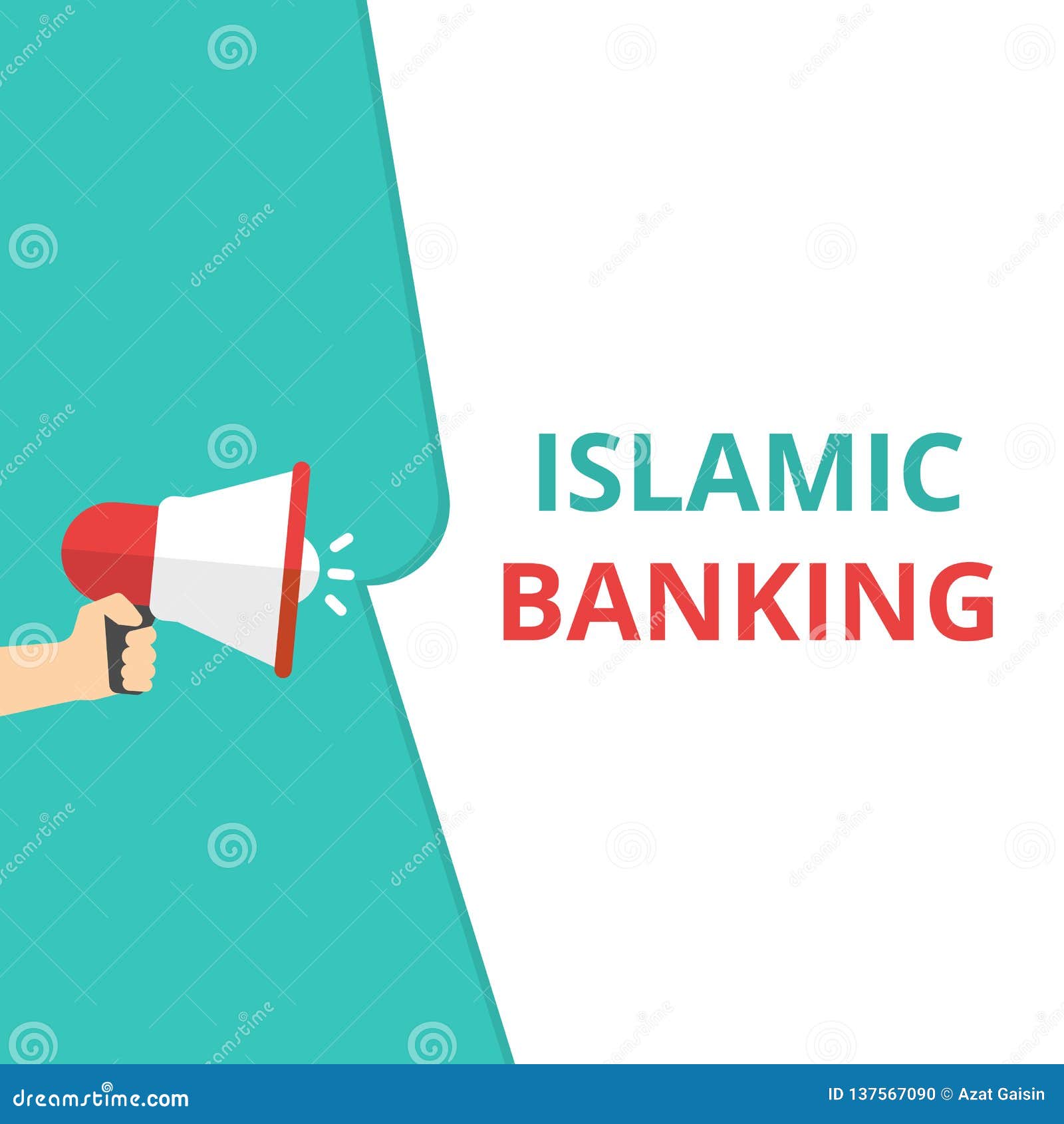 Writing Note Showing Islamic Banking Stock Illustration - Illustration ...