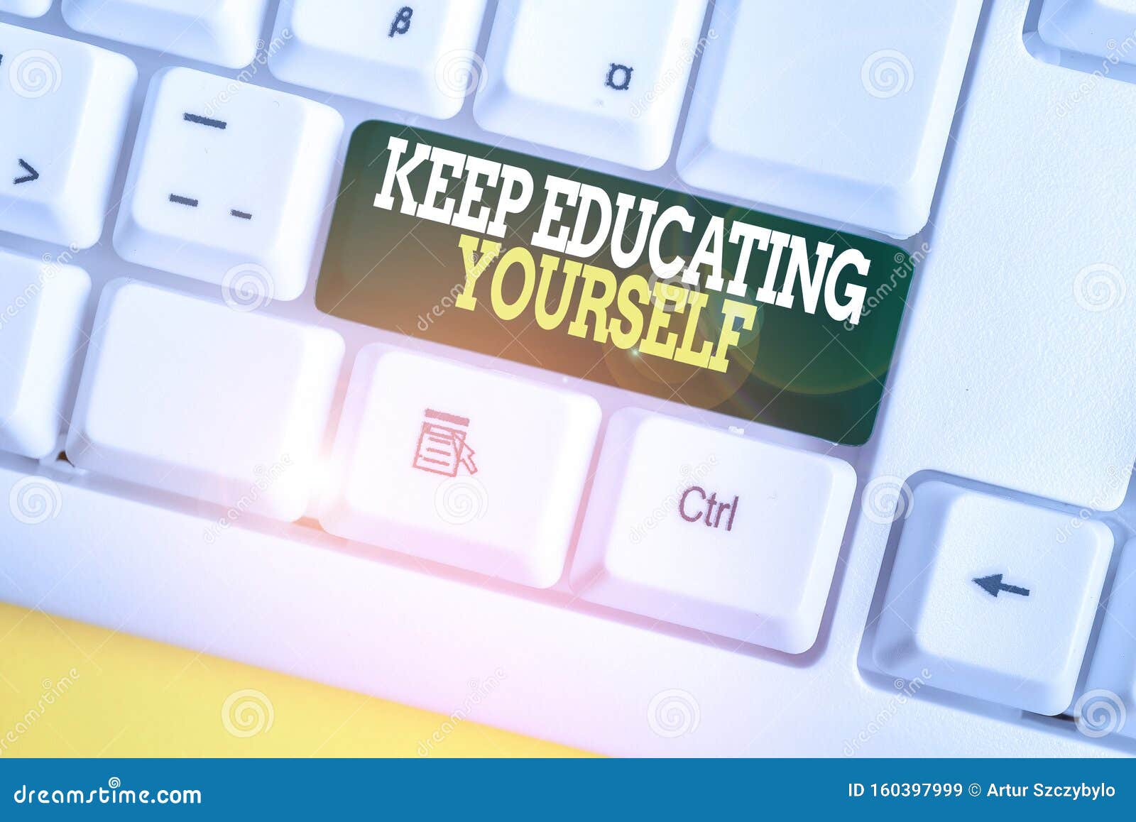 Writing Note Showing Keep Educating Yourself. Business Photo Showcasing ...