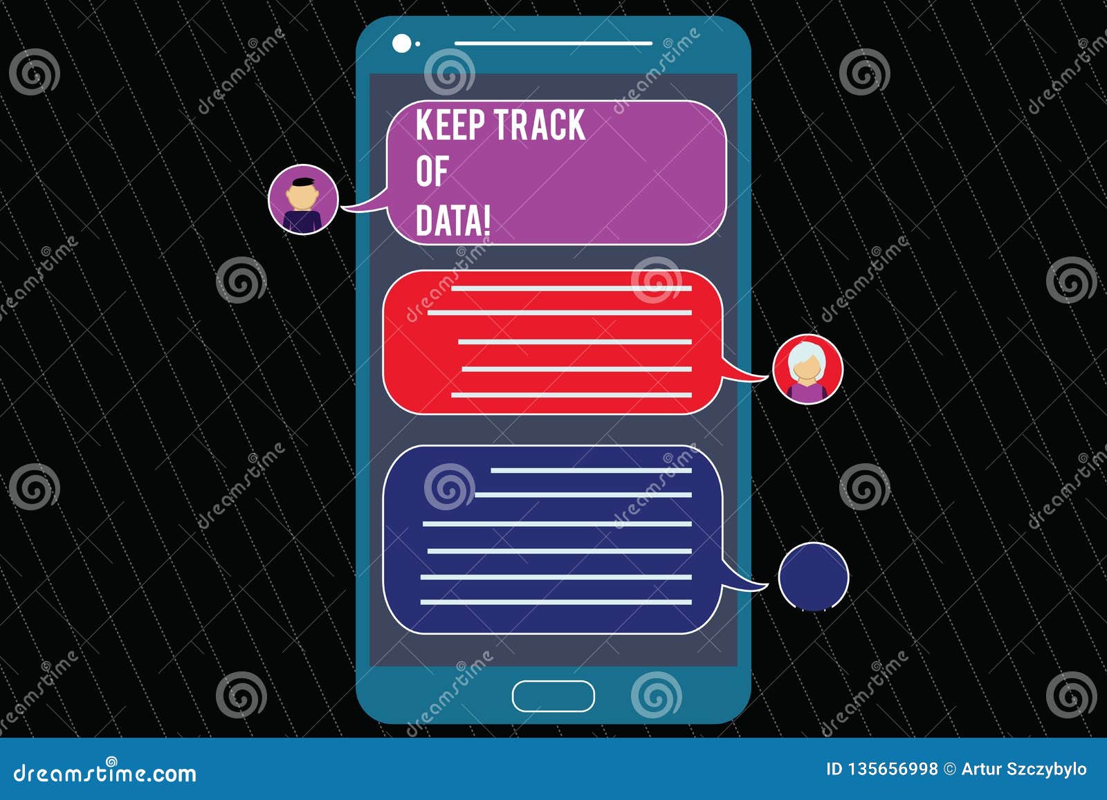 Writing Note Showing Keep Track of Data. Business Photo Showcasing Be ...