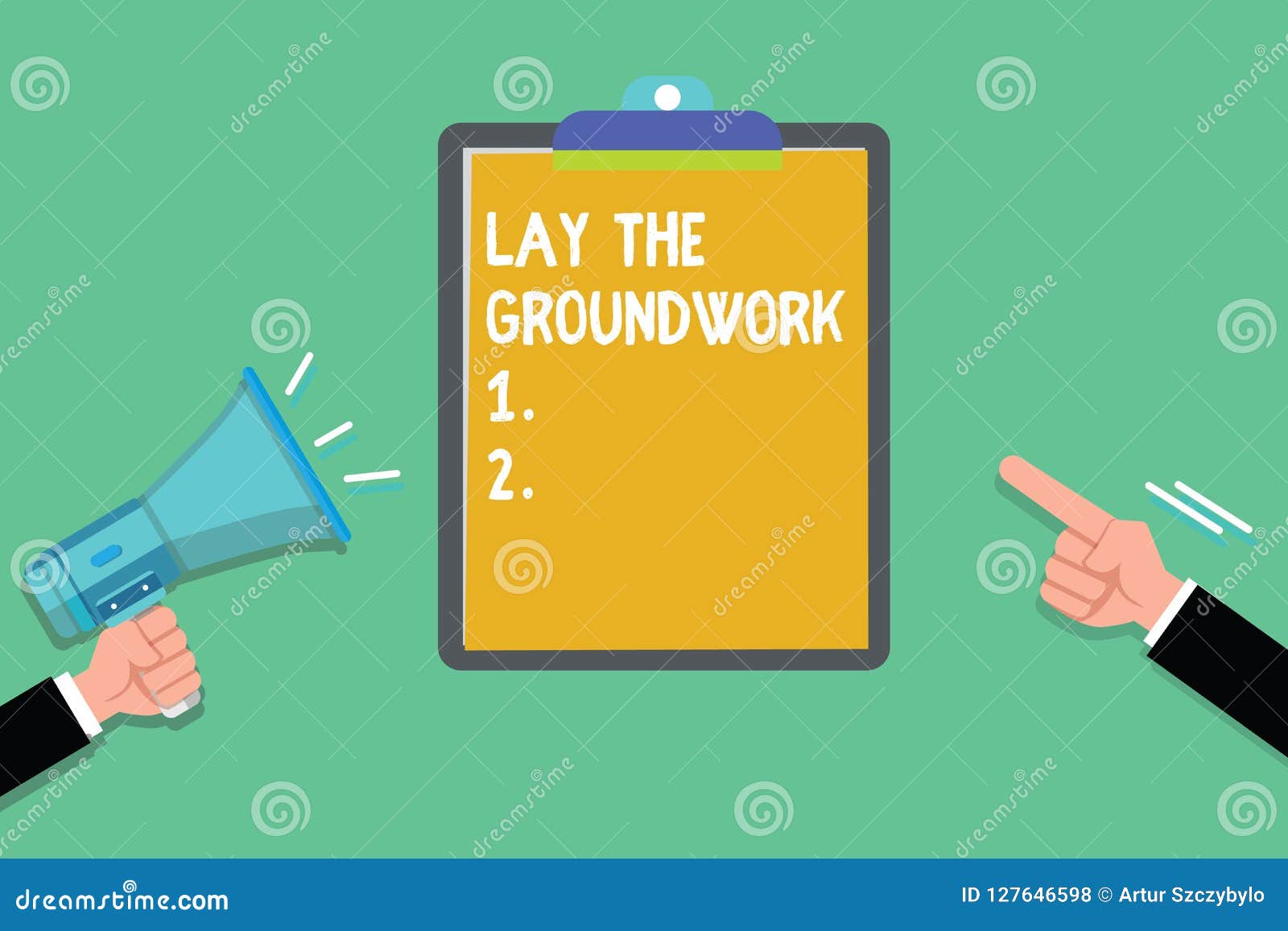 Writing Note Showing Lay the Groundwork. Business Photo Showcasing ...
