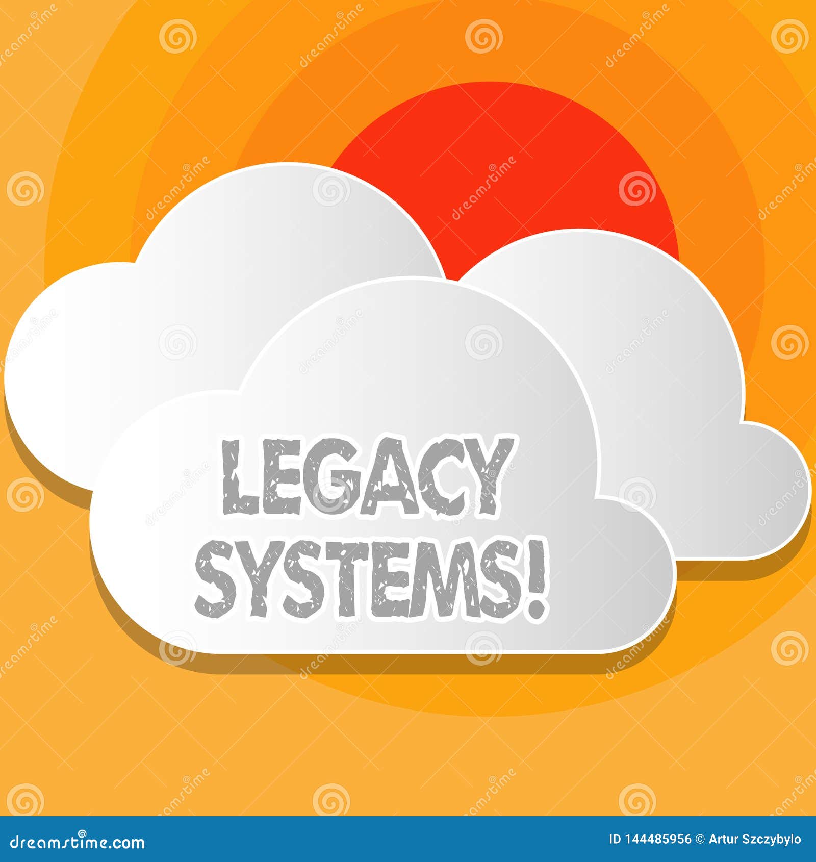 Writing Note Showing Legacy Systems. Business Photo Showcasing Old ...
