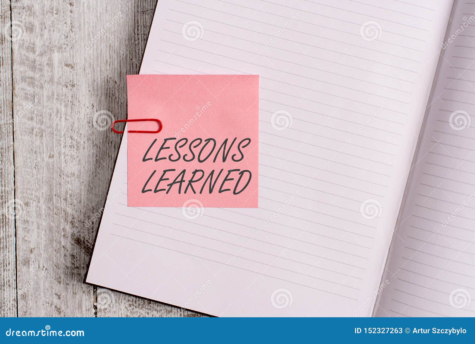 Writing Note Showing Lessons Learned. Business Photo Showcasing the ...