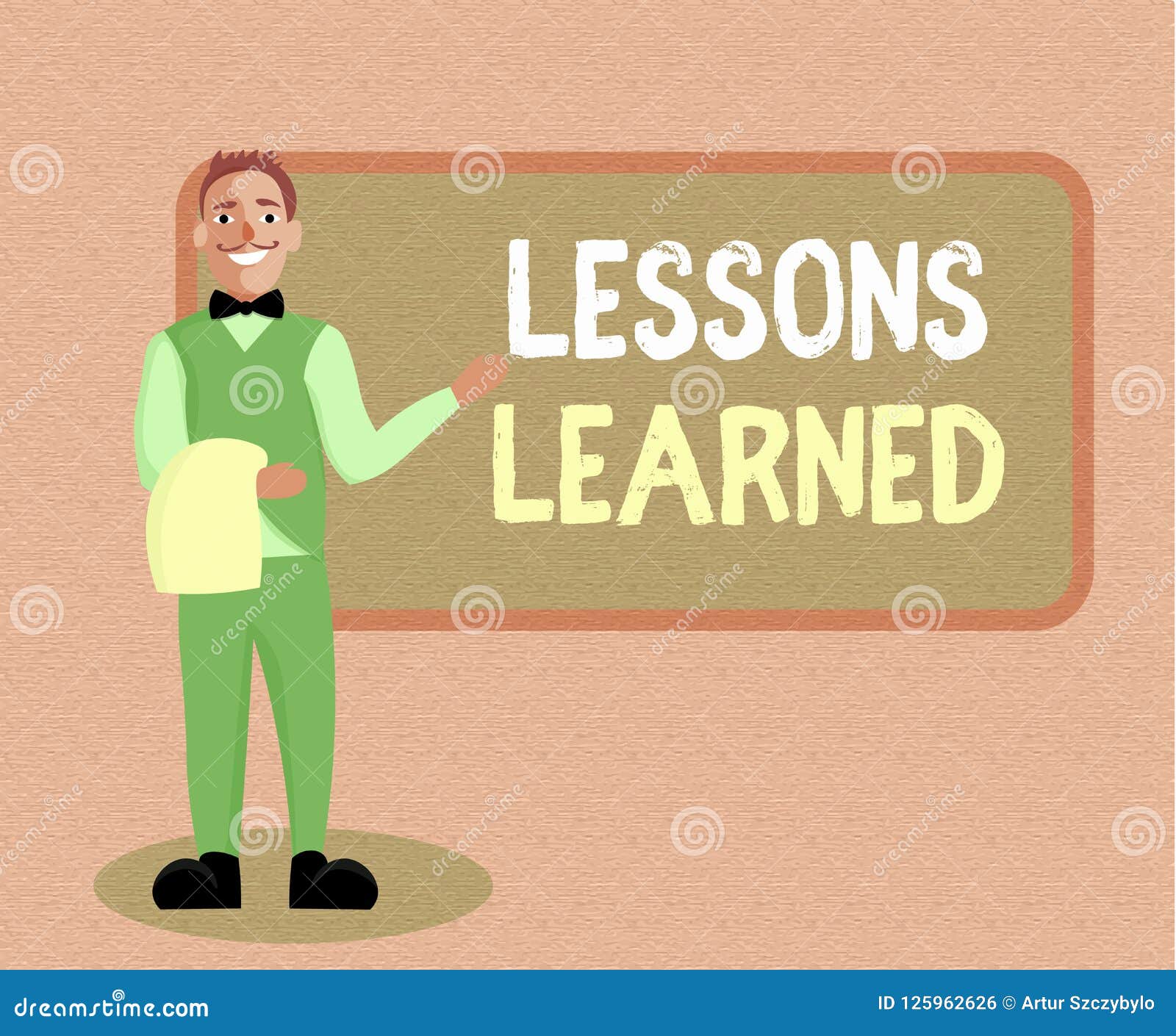 Writing Note Showing Lessons Learned. Business Photo Showcasing Promote ...