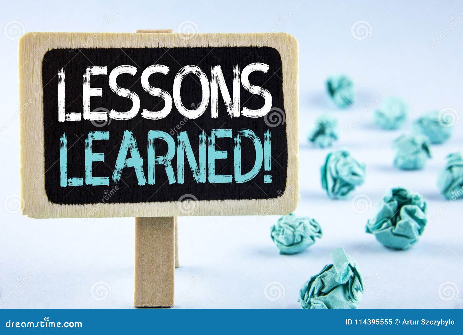 Writing Note Showing Lessons Learned Motivational Call. Business Photo ...
