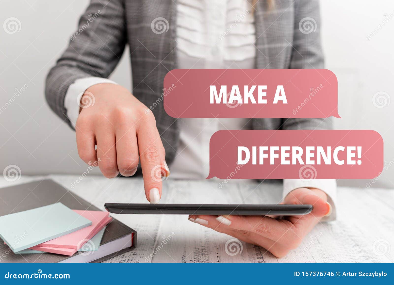 Writing Note Showing Make a Difference. Business Photo Showcasing Have ...