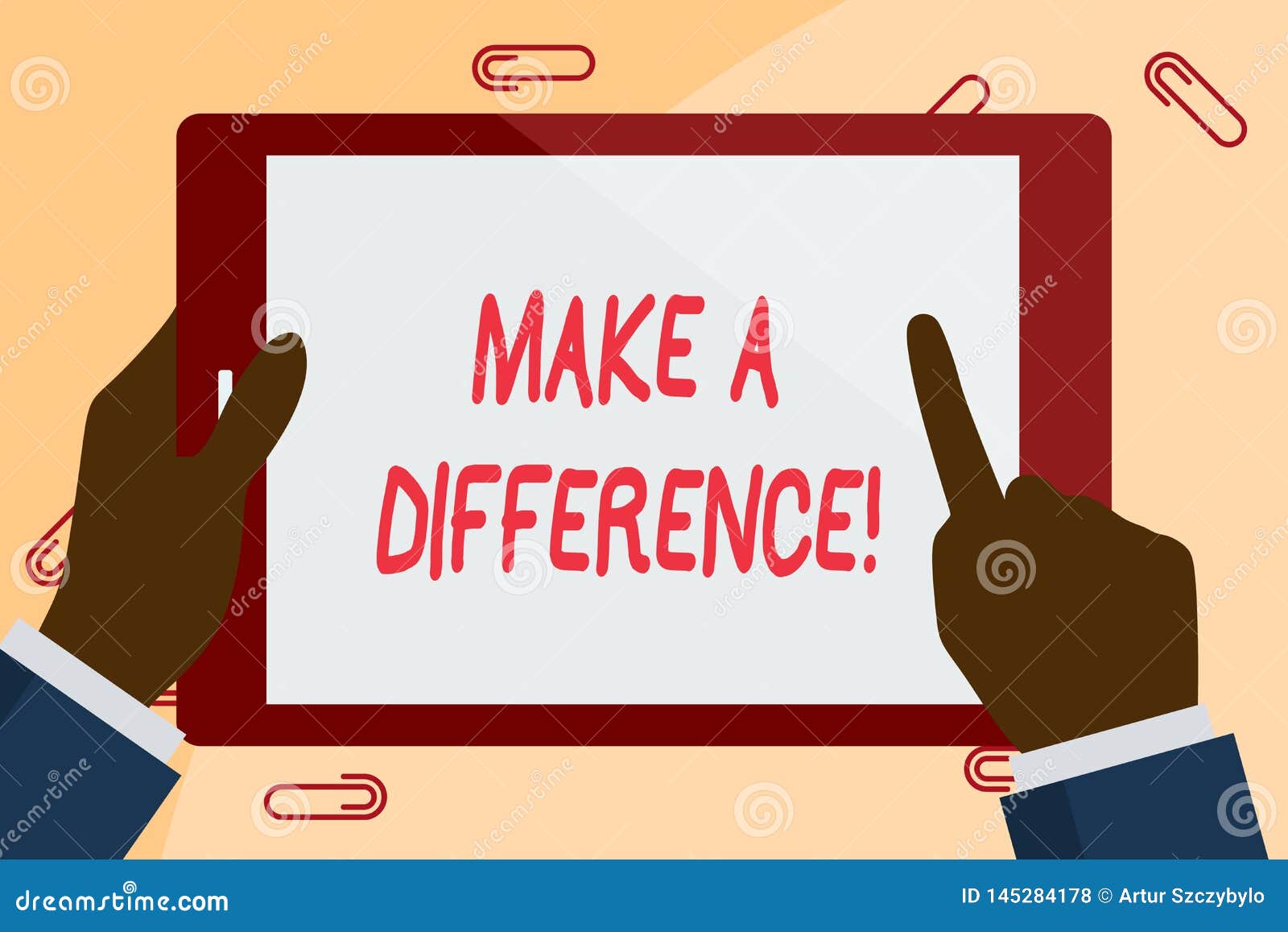 Writing Note Showing Make a Difference. Business Photo Showcasing Have ...