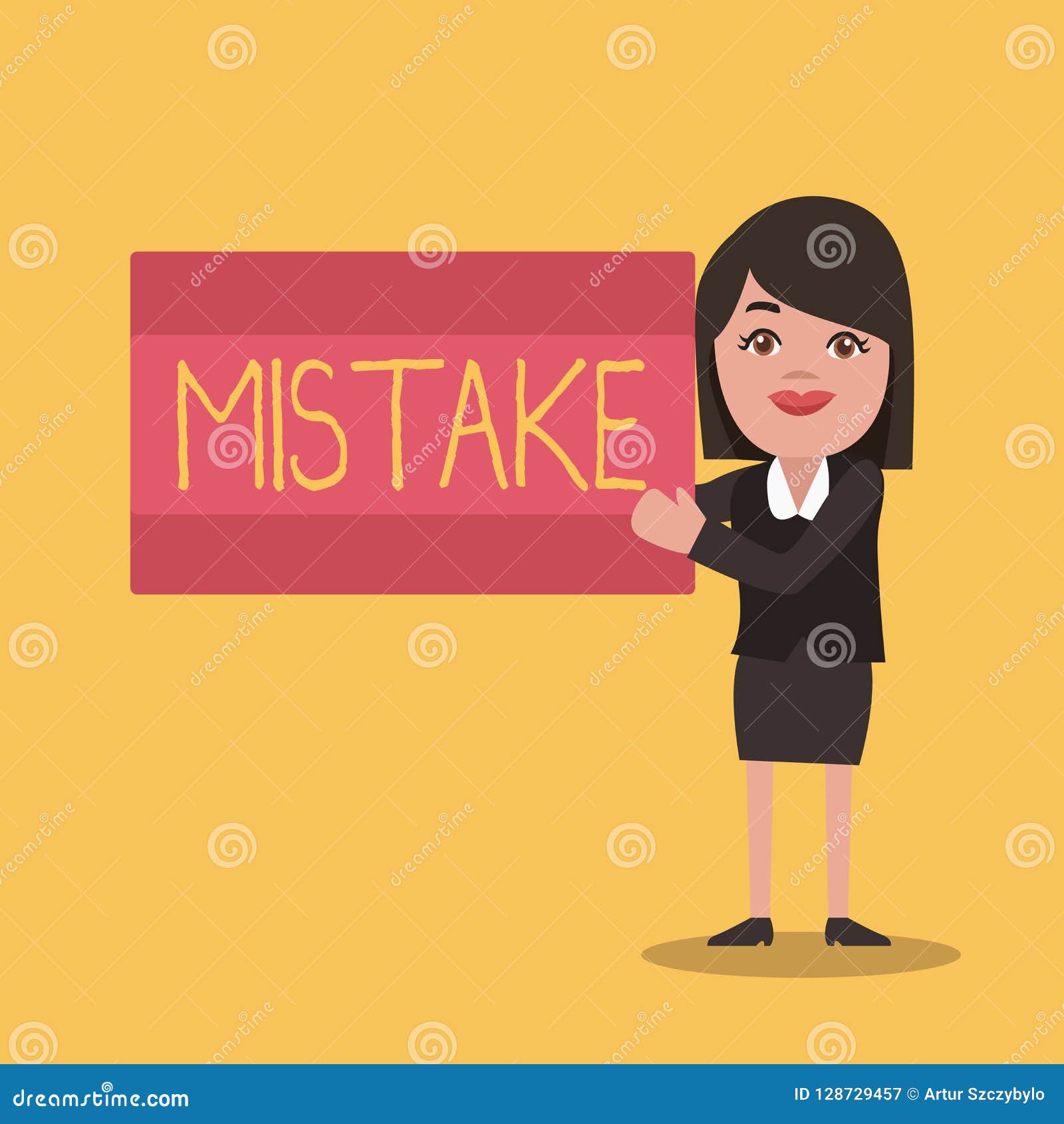 Writing Note Showing Mistake. Business Photo Showcasing Something Not ...