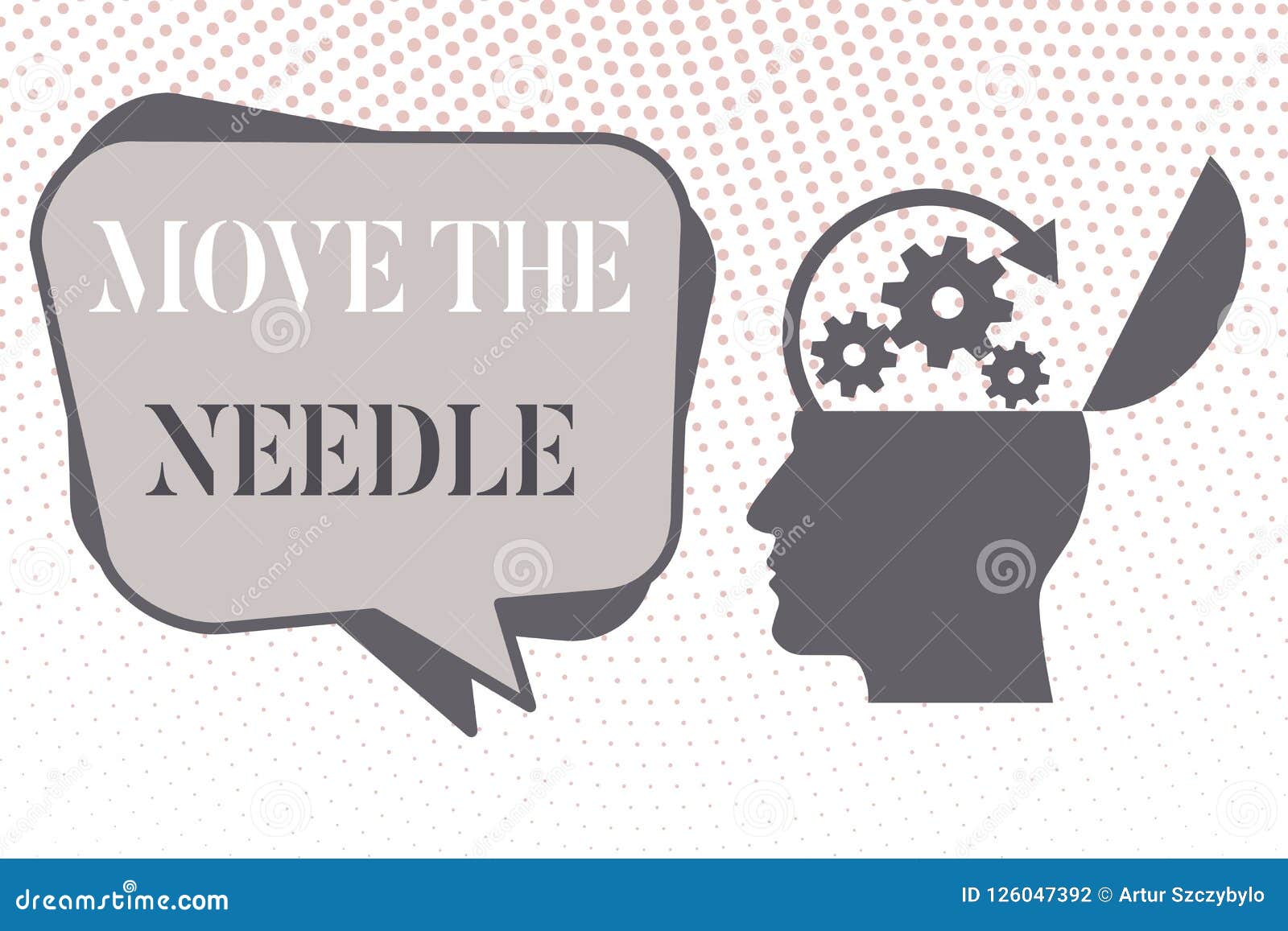 Writing Note Showing Move the Needle. Business Photo Showcasing Make a ...