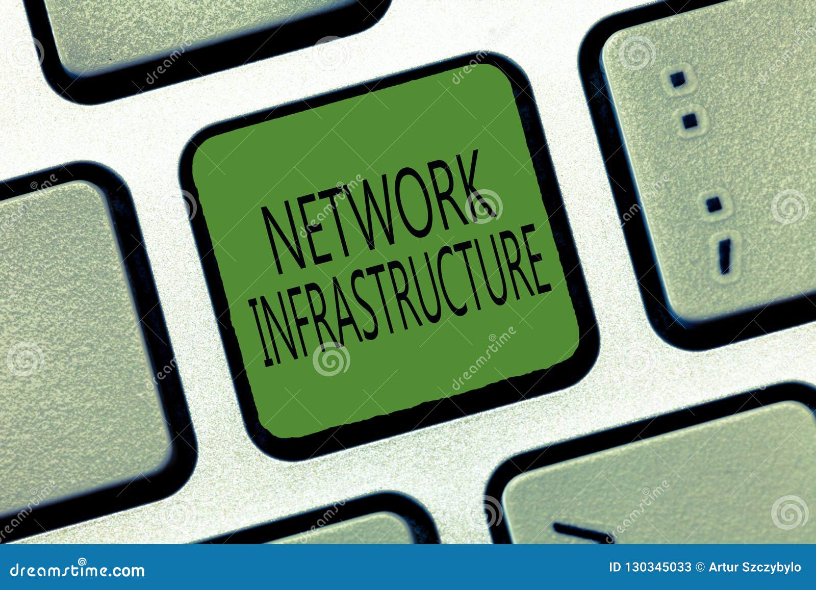 Writing Note Showing Network Infrastructure. Business Photo Showcasing ...