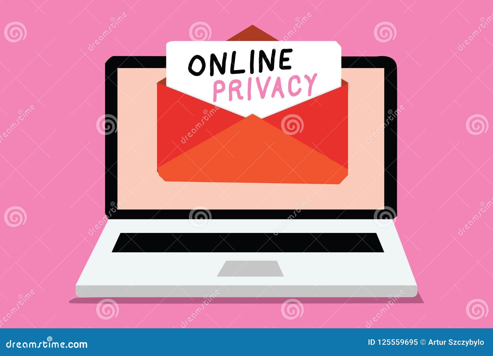 Writing Note Showing Online Privacy. Business Photo Showcasing Security ...