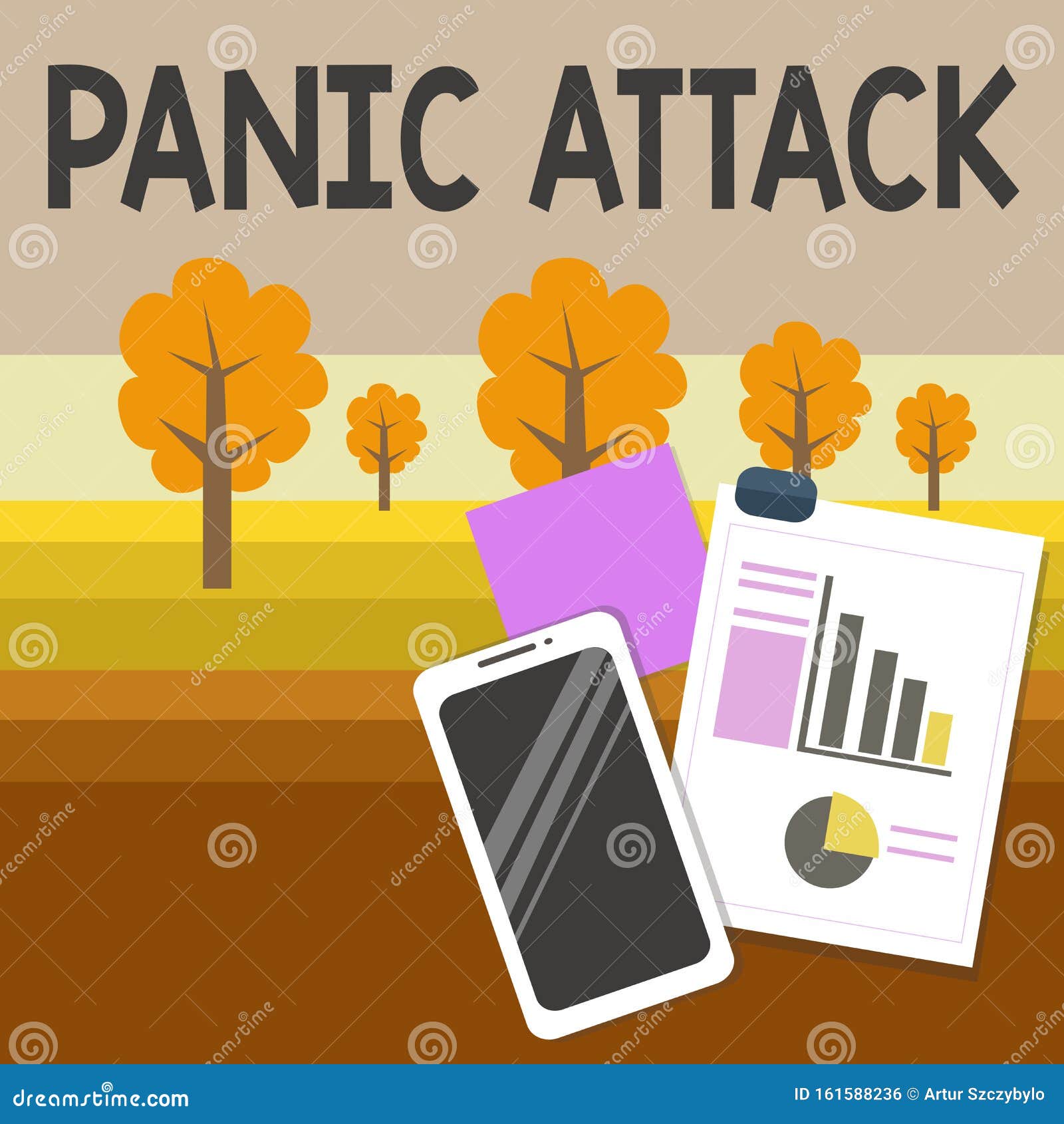 Writing Note Showing Panic Attack. Business Photo Showcasing Sudden ...