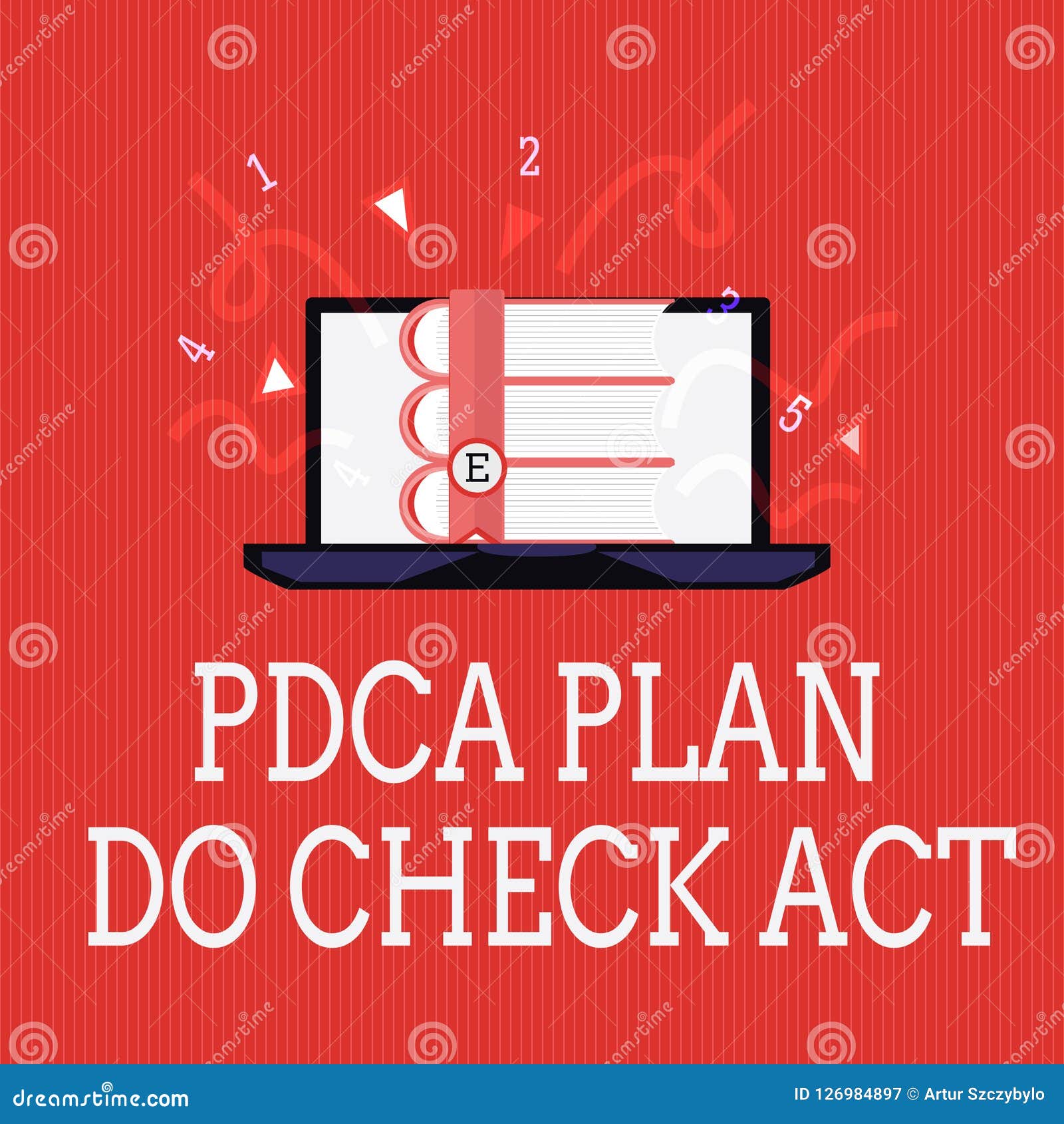 PDCA Or Deming Cycle Chart Diagram With Plan, Do, Check And Act Line ...