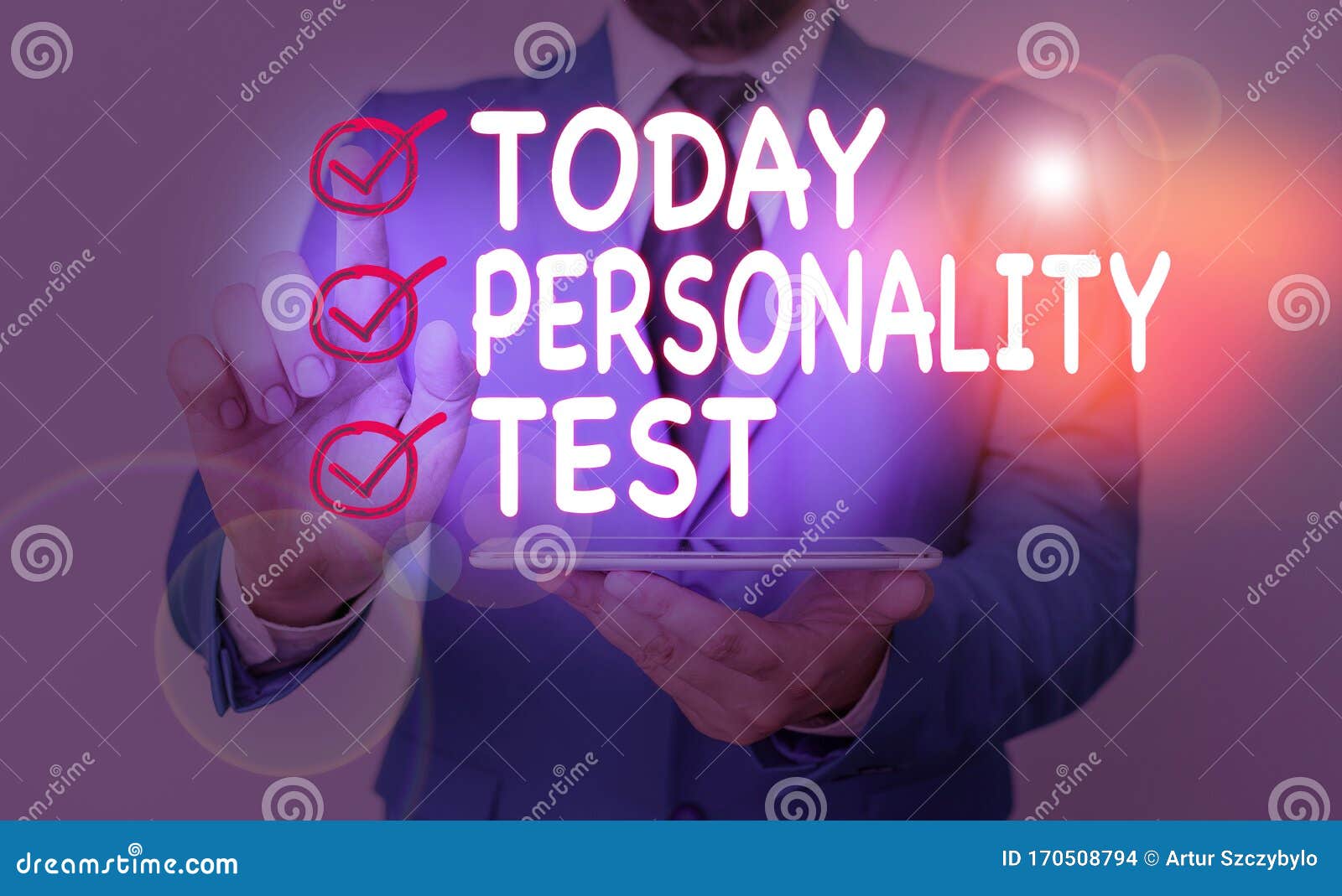 Writing Note Showing Personality Test. Business Photo Showcasing a ...