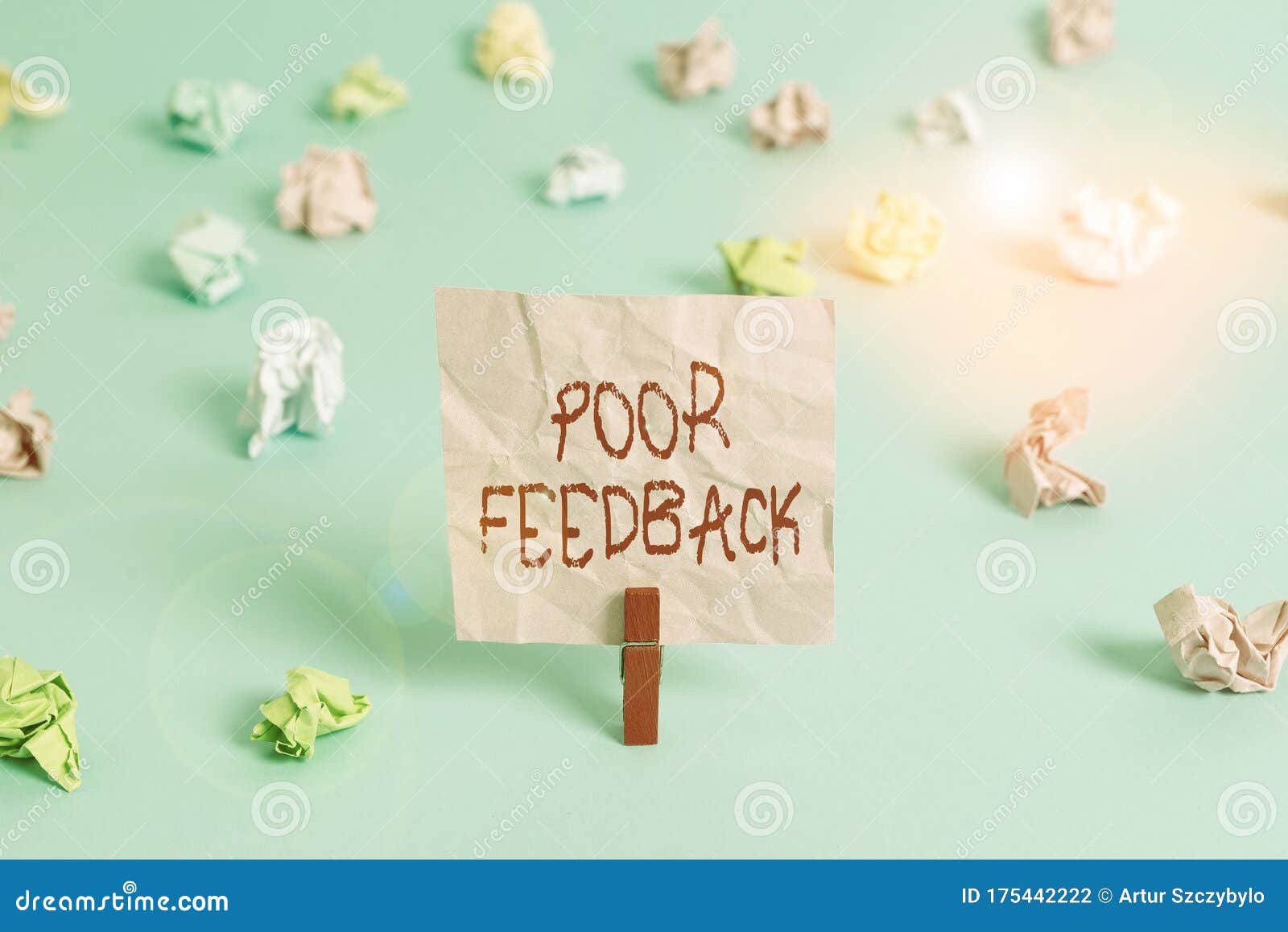 Writing Note Showing Poor Feedback. Business Photo Showcasing a ...