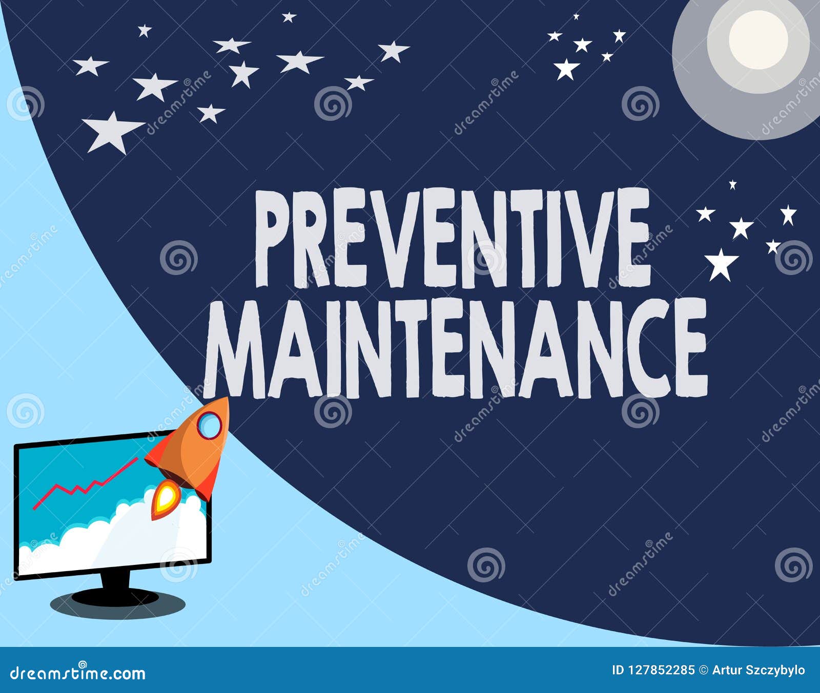 Writing Note Showing Preventive Maintenance. Business Photo Showcasing ...