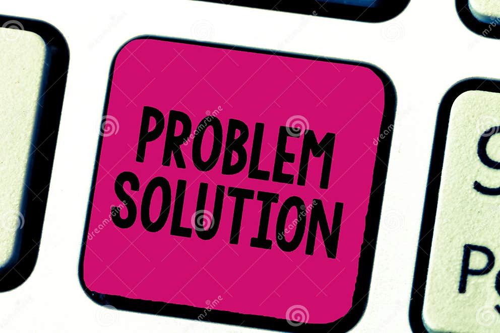 Writing Note Showing Problem Solution Business Photo Showcasing Solving Consists Of Using
