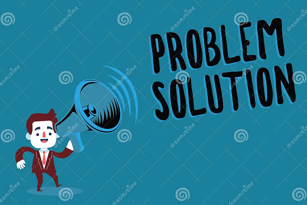 Writing Note Showing Problem Solution. Business Photo Showcasing Solving Consists of Using ...
