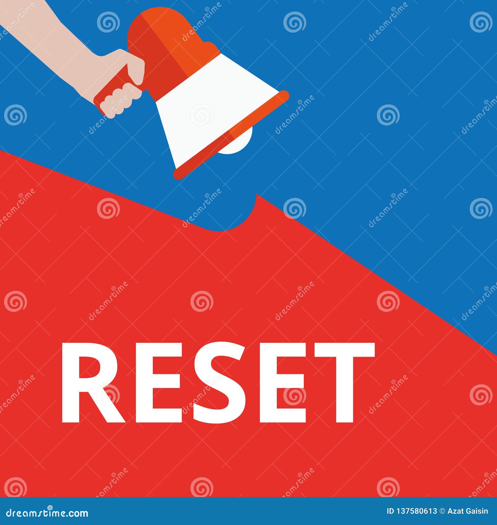 Writing note showing Reset stock illustration. Illustration of restore ...
