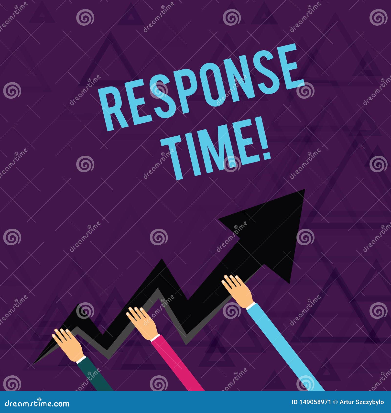 Writing Note Showing Response Time. Business Photo Showcasing the ...