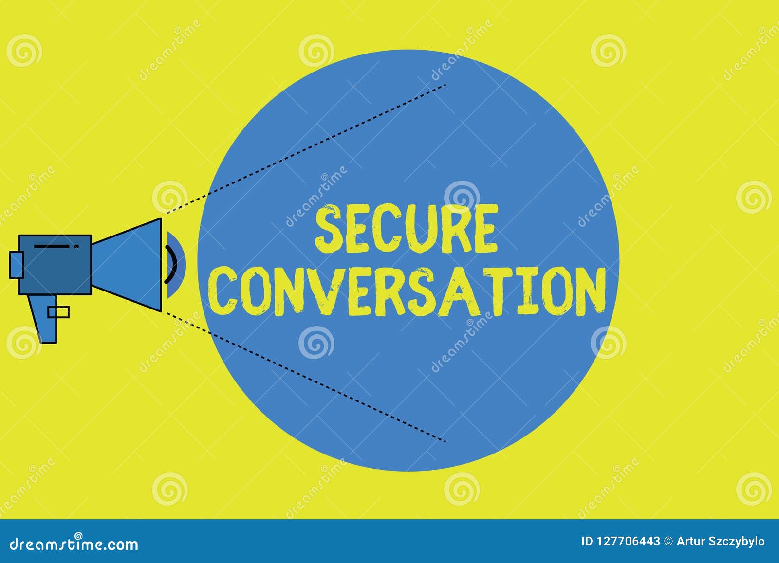 Writing Note Showing Secure Conversation. Business Photo Showcasing ...