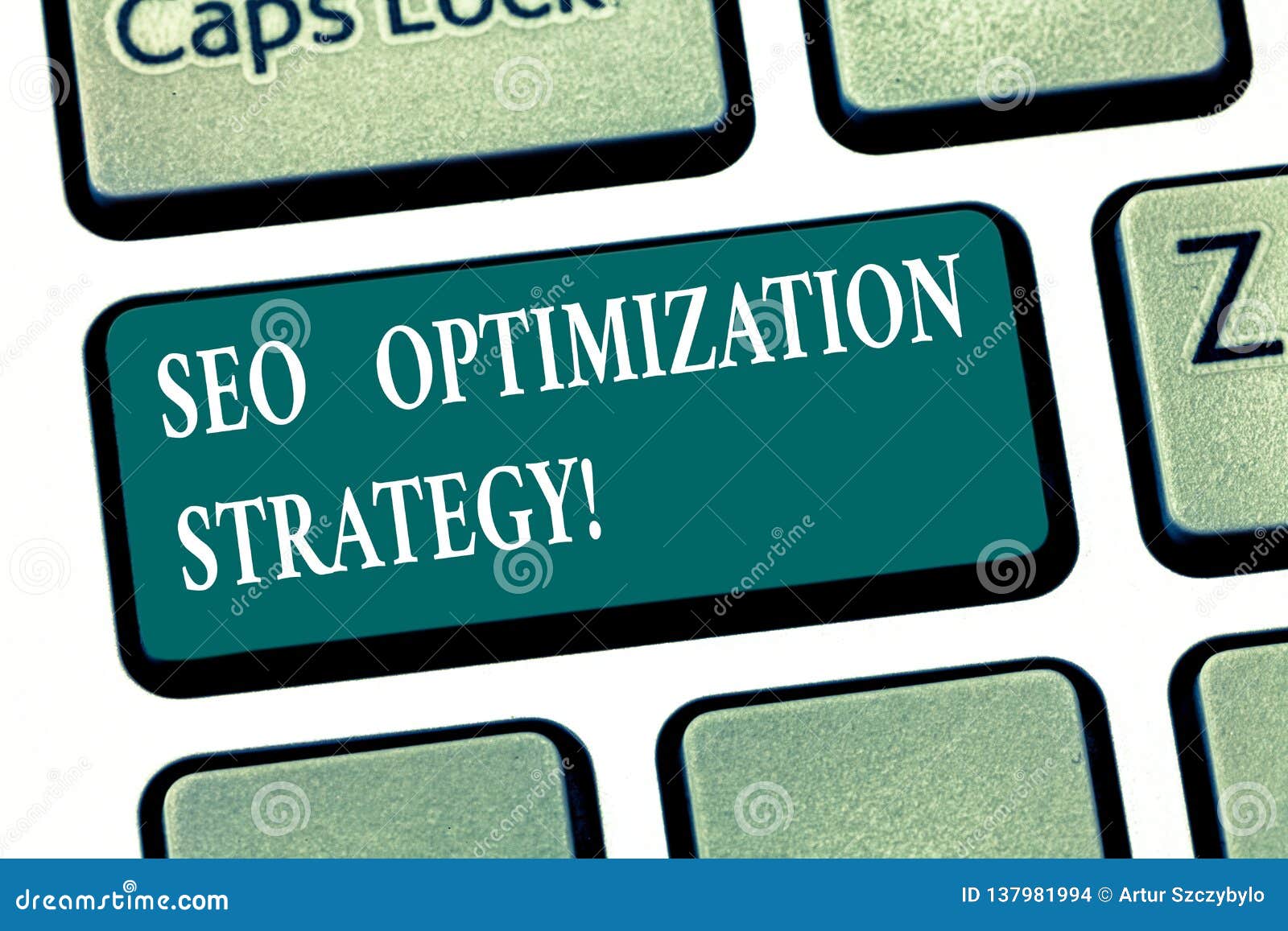 Writing Note Showing Seo Optimization Strategy. Business Photo ...