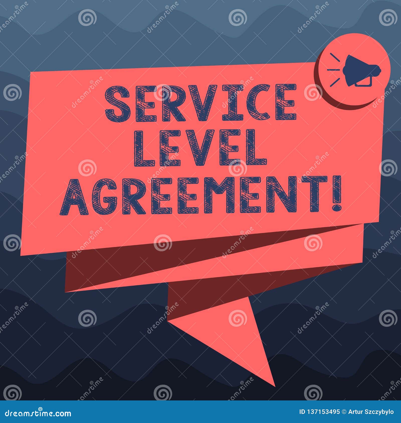 Writing Note Showing Service Level Agreement. Business Photo Showcasing ...