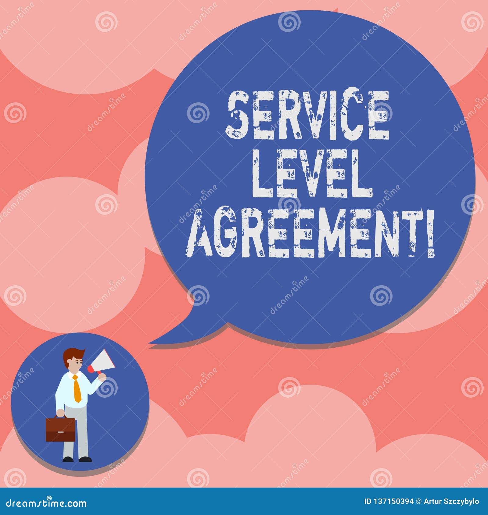 Writing Note Showing Service Level Agreement. Business Photo Showcasing ...