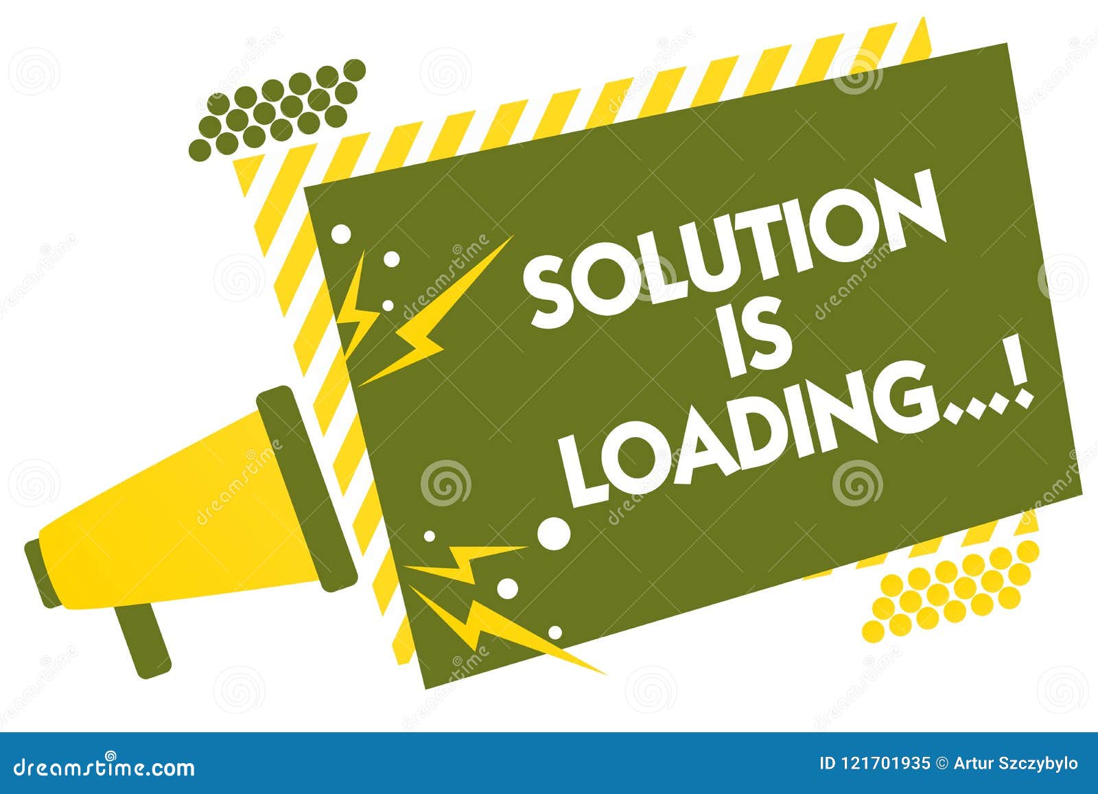 Writing Note Showing Solution is Loading... Stock Illustration ...