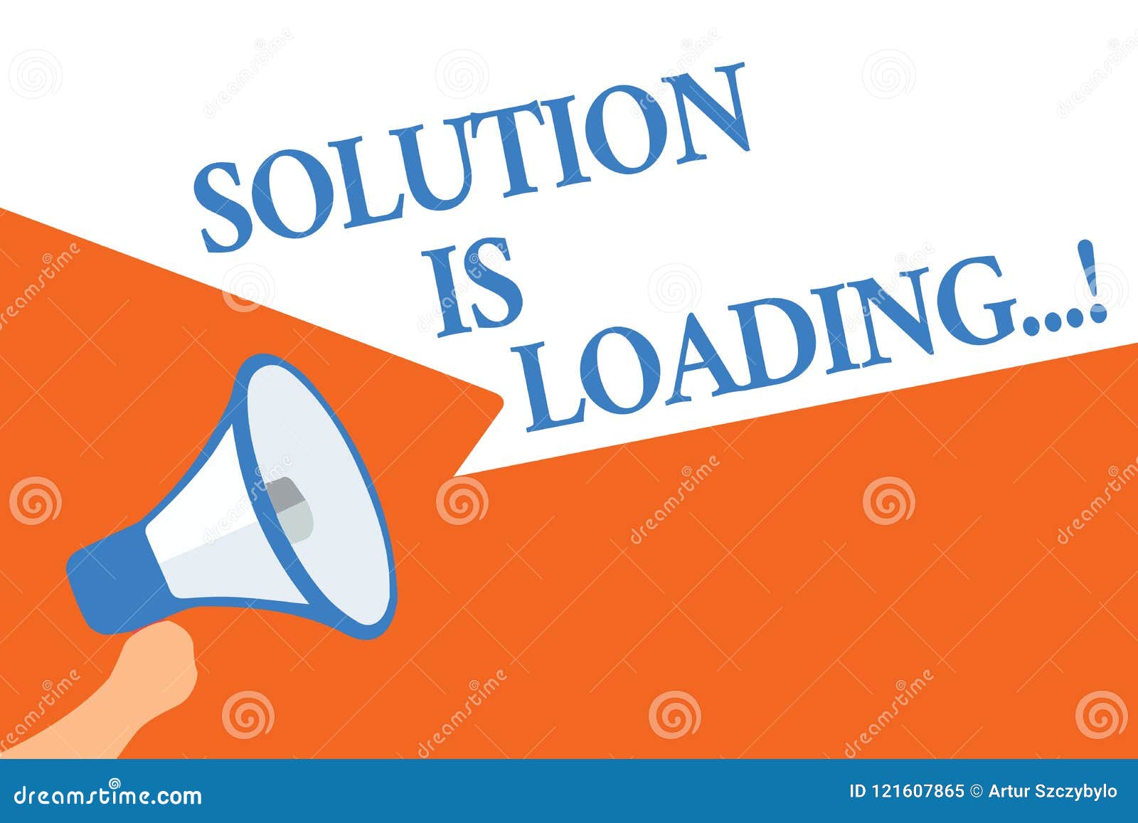 Writing Note Showing Solution is Loading... Stock Illustration ...