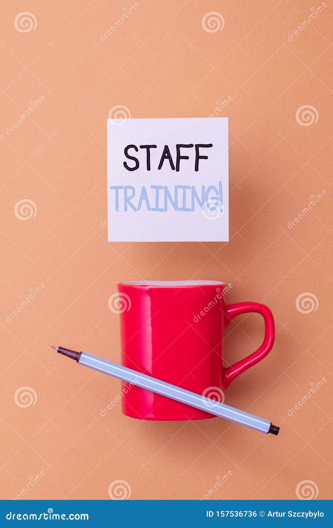 Writing Note Showing Staff Training. Business Photo Showcasing Learn ...