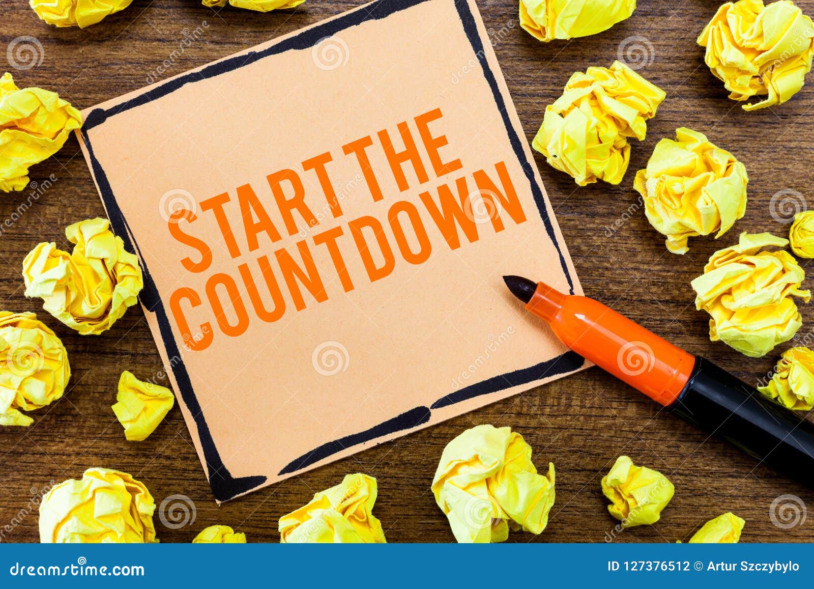 Writing Note Showing Start the Countdown. Business Photo Showcasing ...