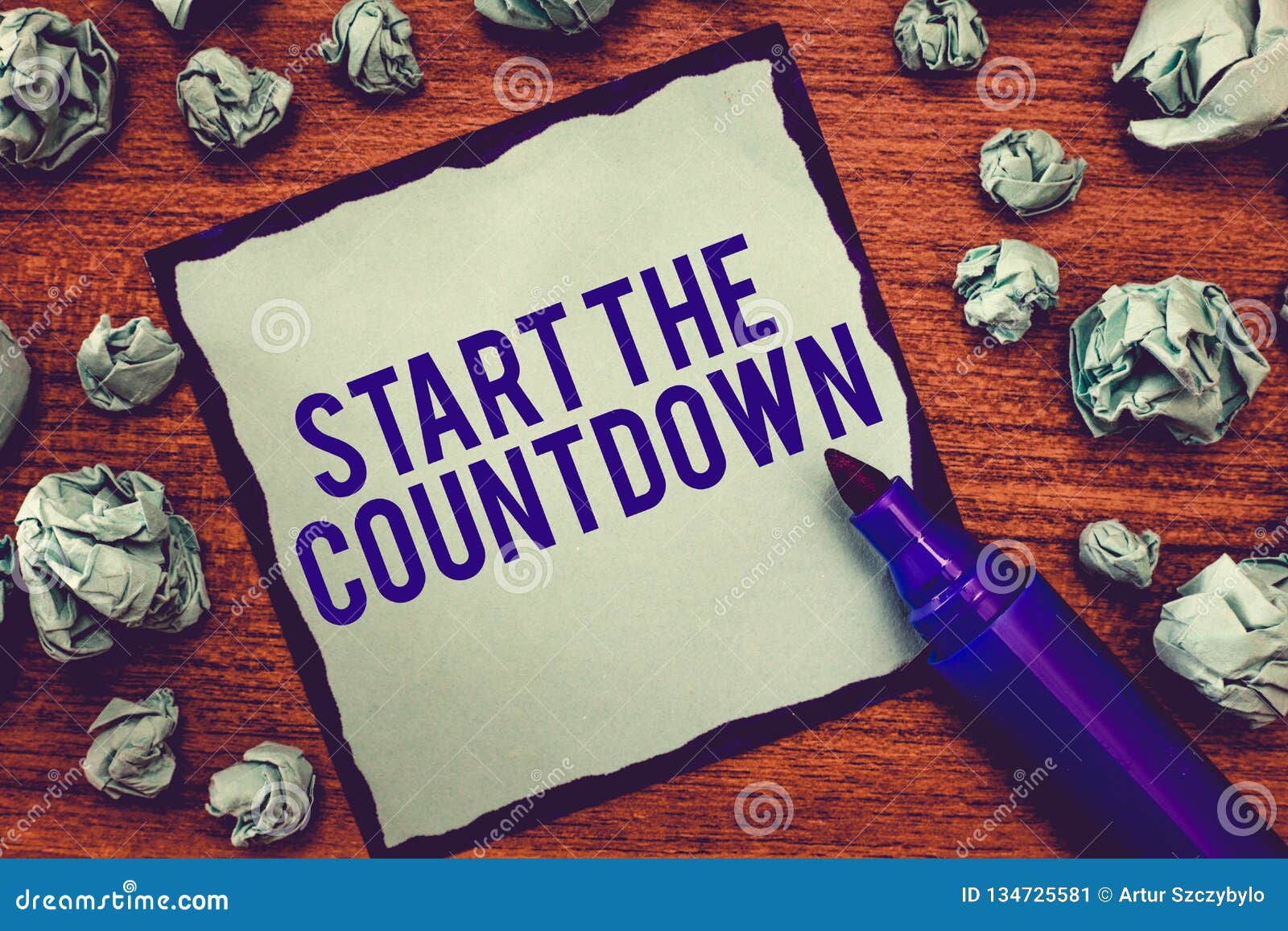 Writing Note Showing Start the Countdown. Business Photo Showcasing ...
