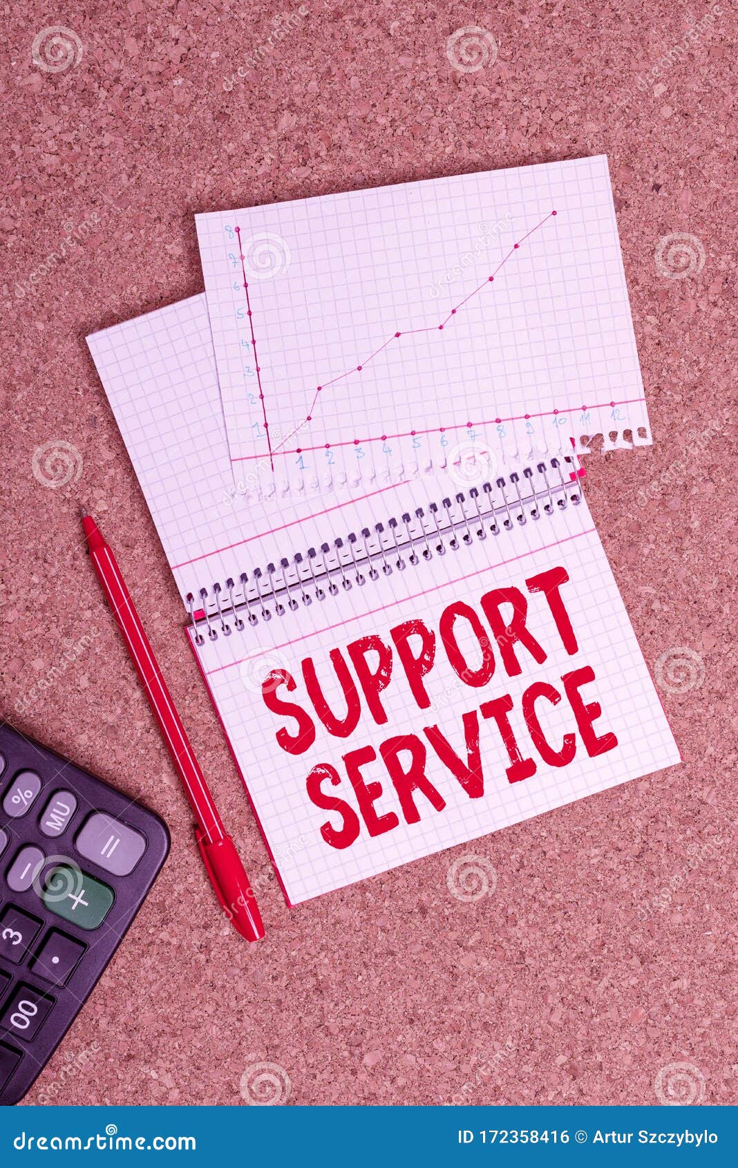 Writing Note Showing Support Service. Business Photo Showcasing ...