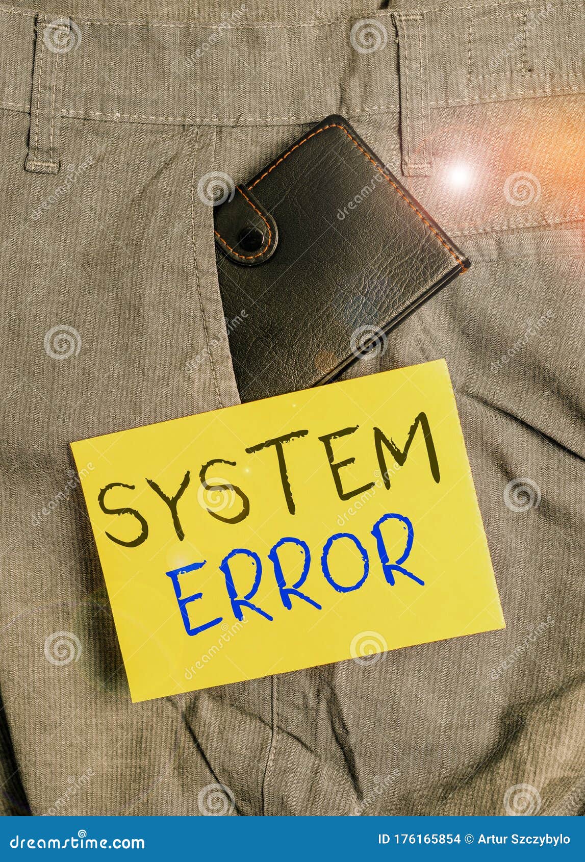 Writing Note Showing System Error. Business Photo Showcasing ...