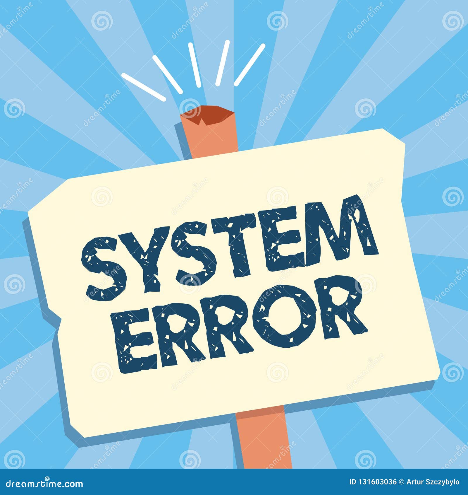 Writing Note Showing System Error. Business Photo Showcasing ...