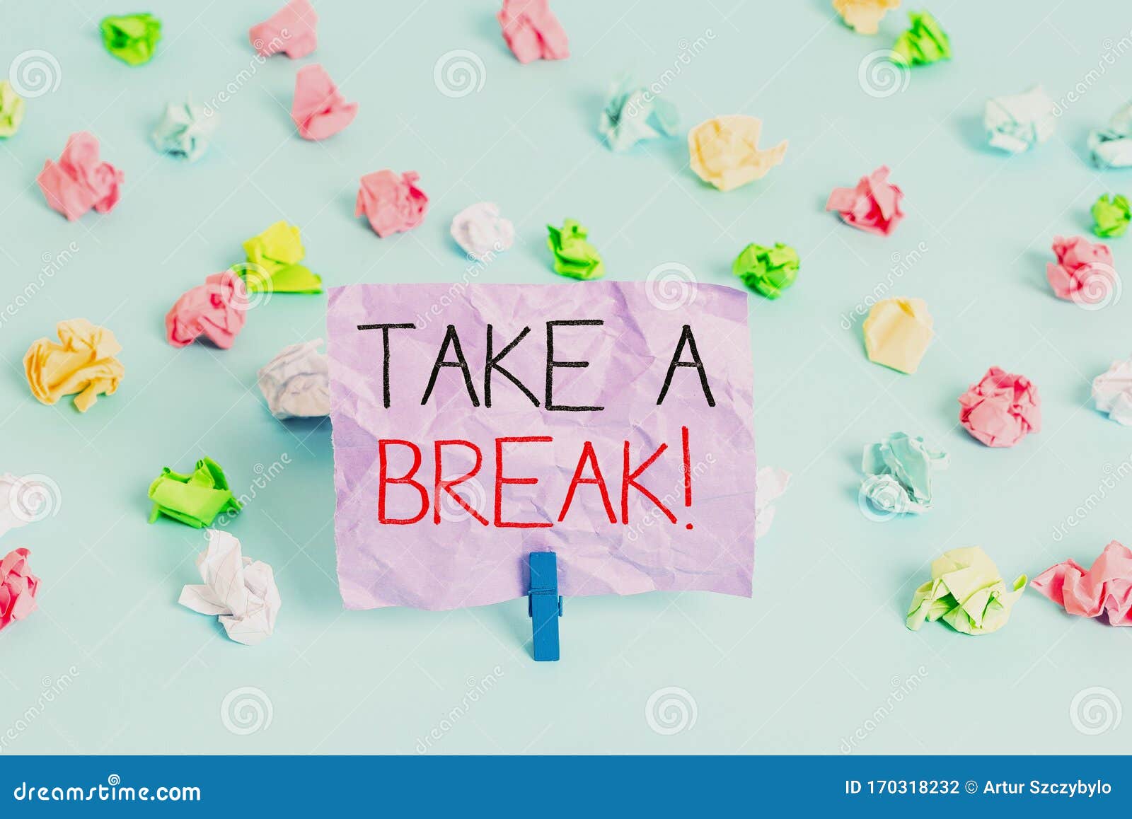 Writing Note Showing Take a Break. Business Photo Showcasing Resting ...
