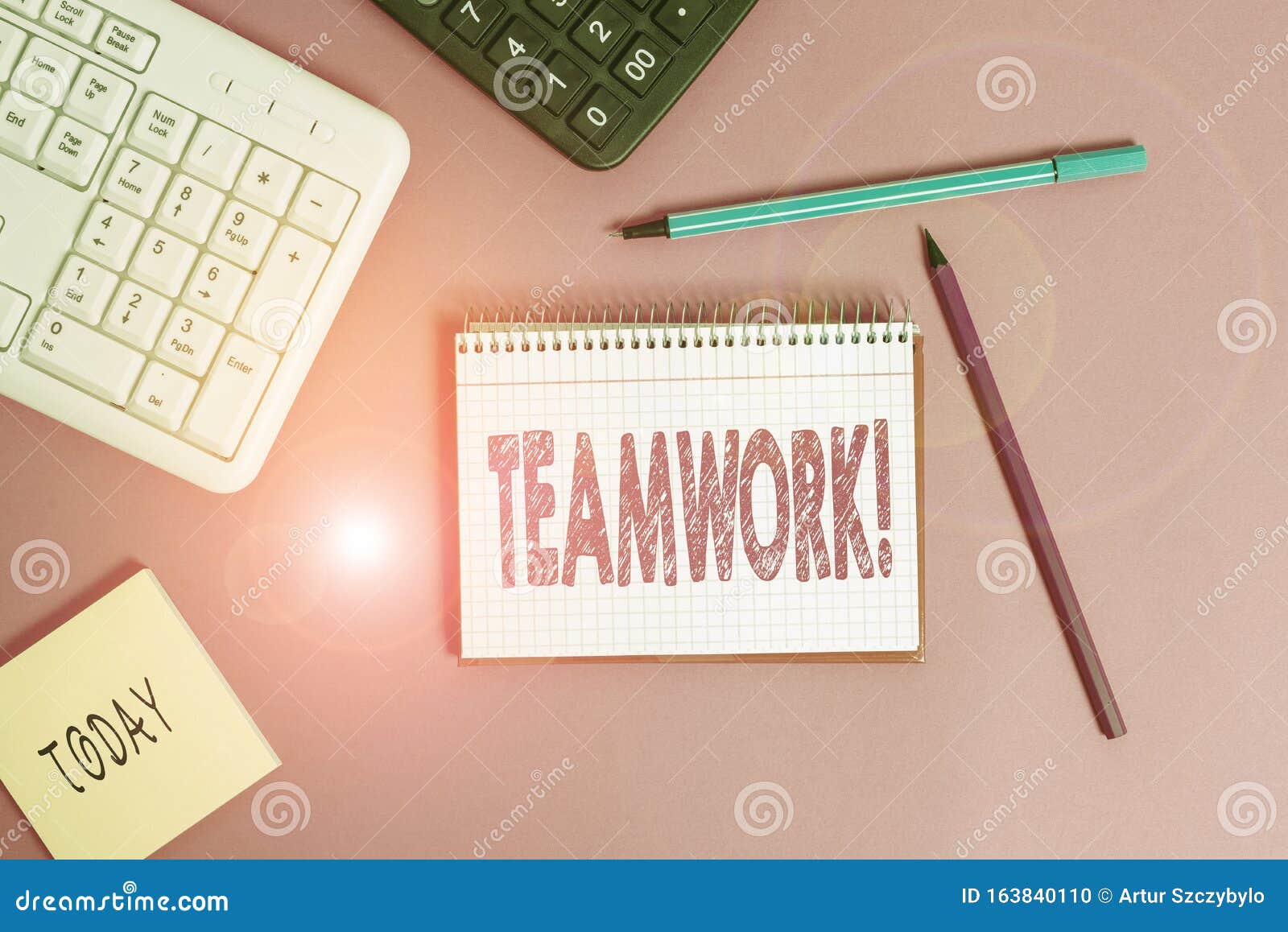 Writing Note Showing Teamwork. Business Photo Showcasing Combined ...