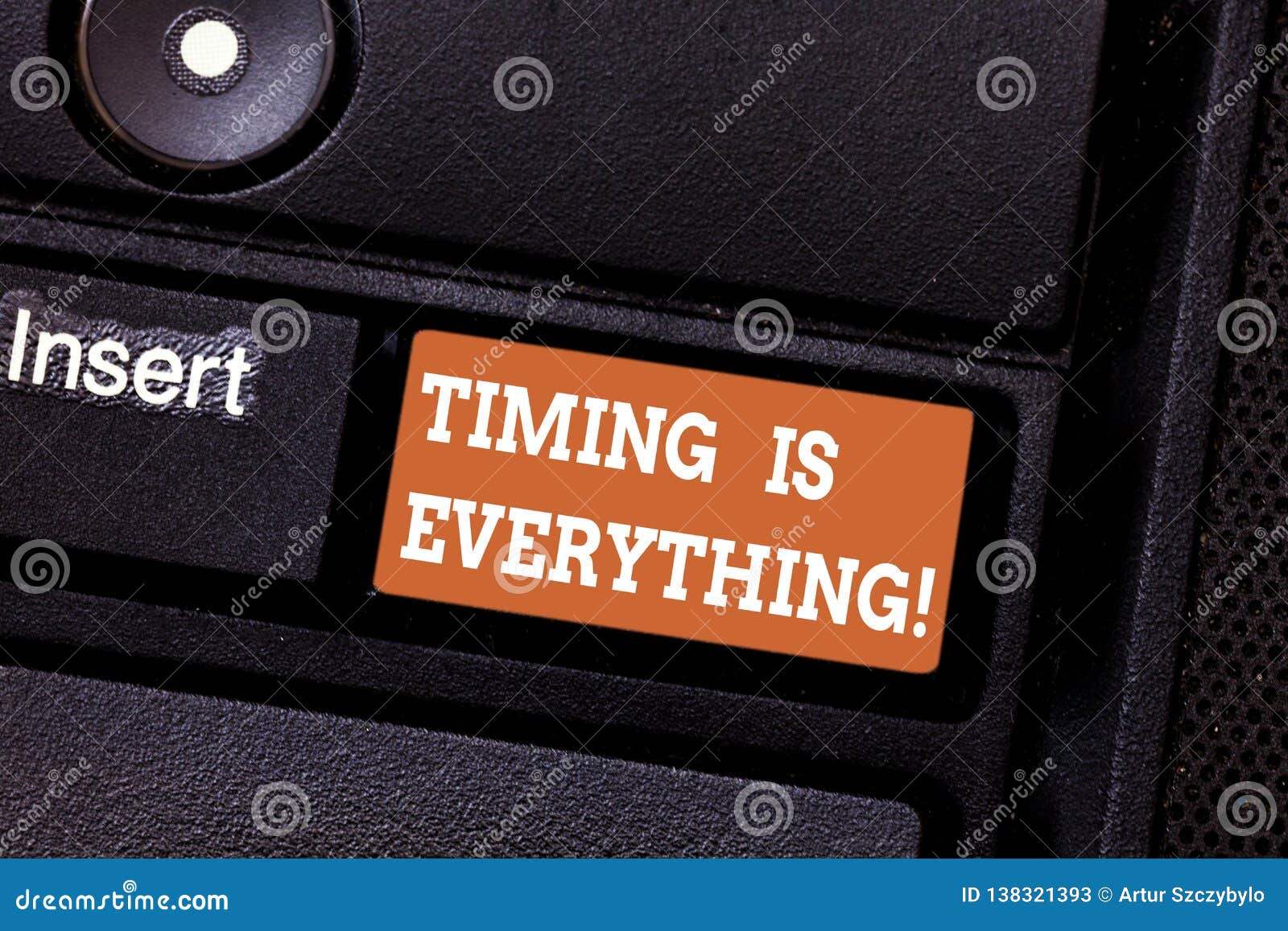 Writing Note Showing Timing is Everything. Business Photo Showcasing ...