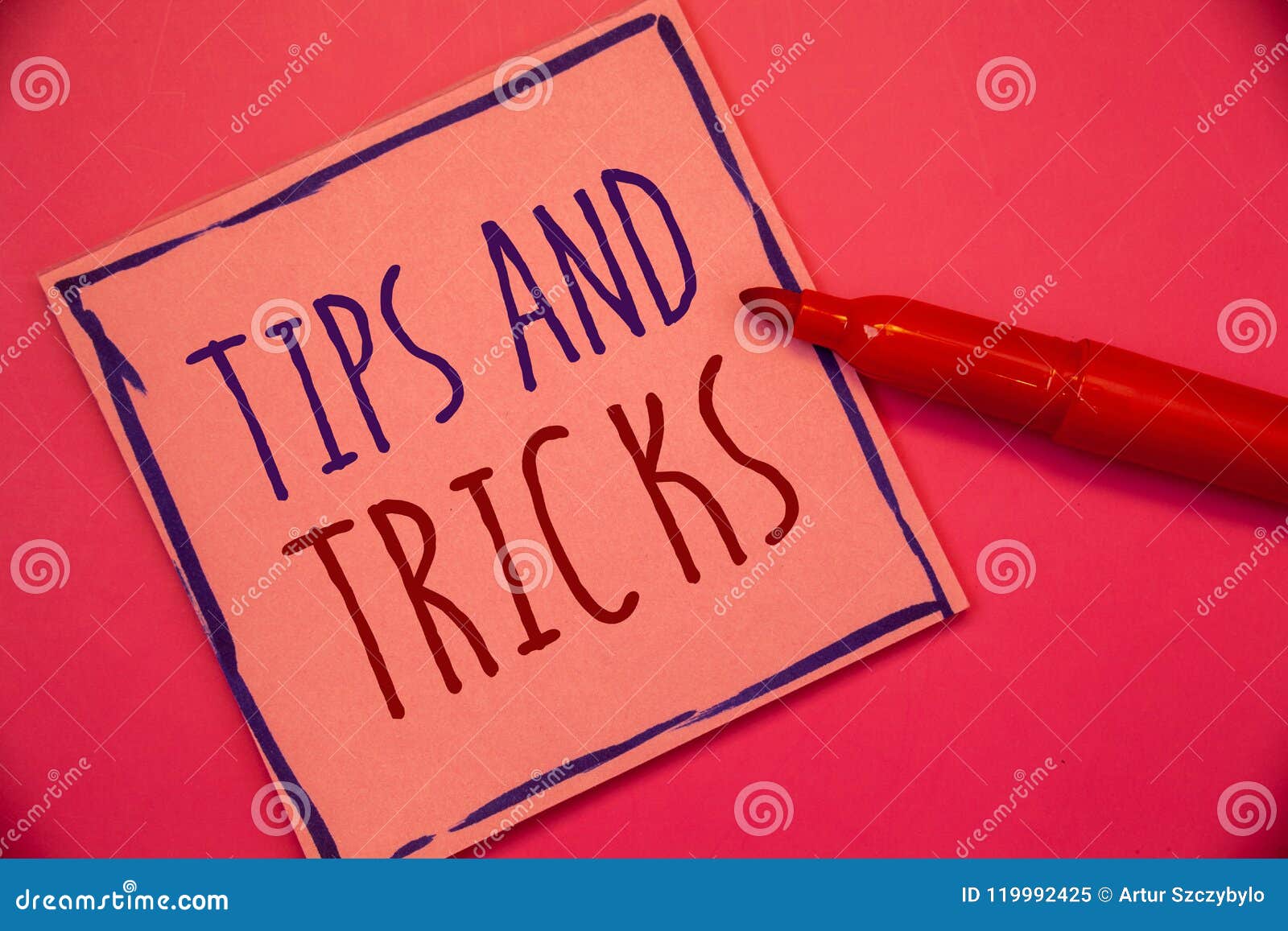Writing Note Showing Tips and Tricks. Business Photo Showcasing ...