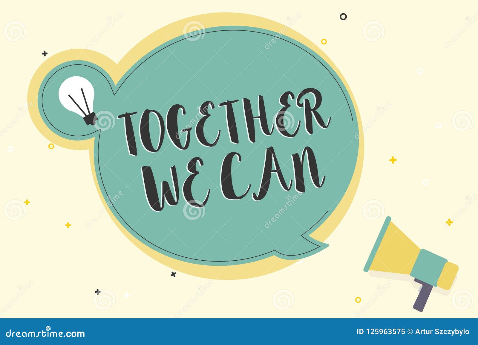 Writing Note Showing Together we Can. Business Photo Showcasing Unity ...