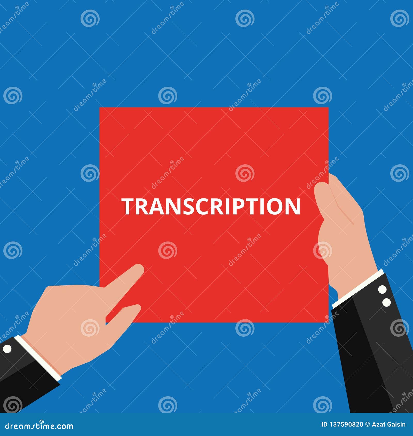 Writing Note Showing Transcription Stock Illustration - Illustration of ...
